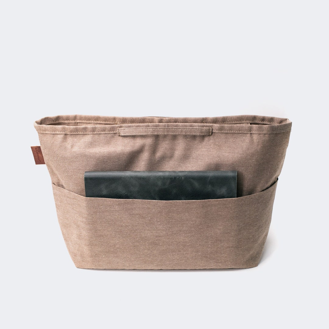 Tote Bag Insert / Handbag Linen Insert Organizer / Daily Leather Bag ...