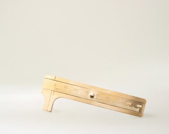 Brass Protractor / Gold Metal Measuring Tool / Brass Ruler / Drawing ...
