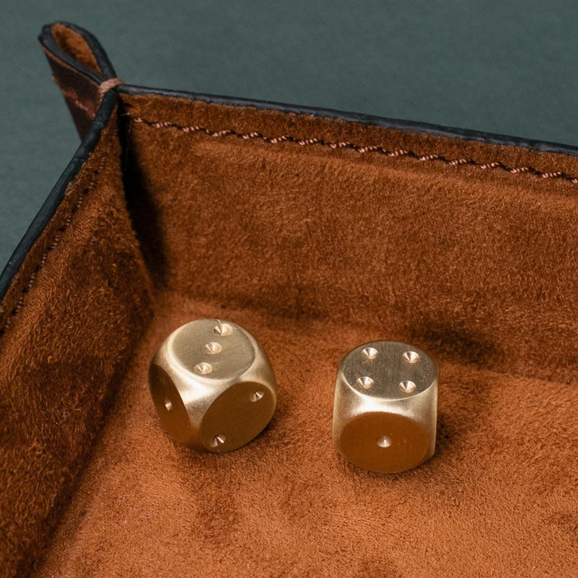Solid Brass Dice, Desk Decor, Lucky Dice, One Piece Luxury Dice - Etsy