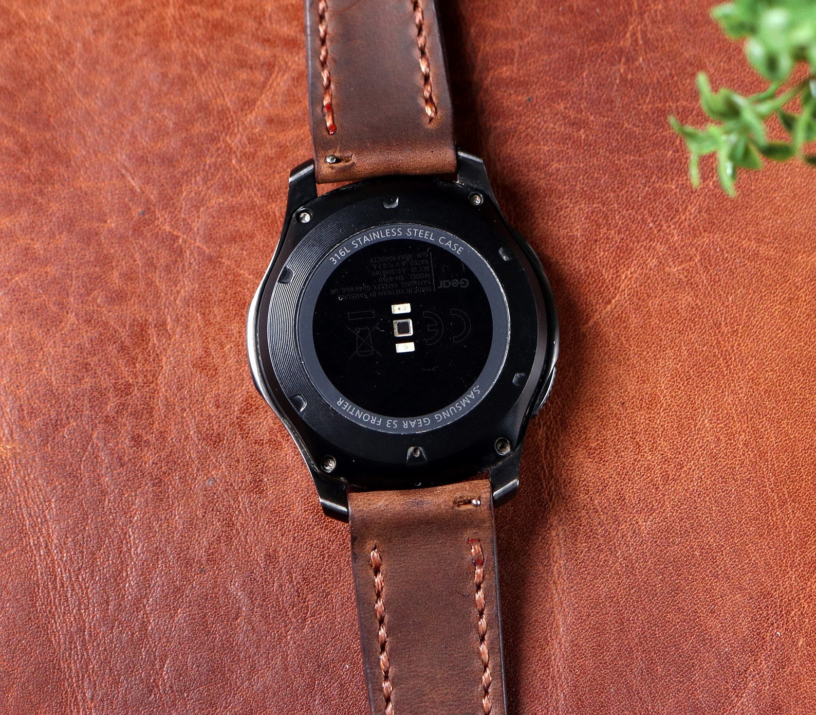 Samsung Galaxy Watch Leather Strap / Gear S3 Frontier / - Etsy