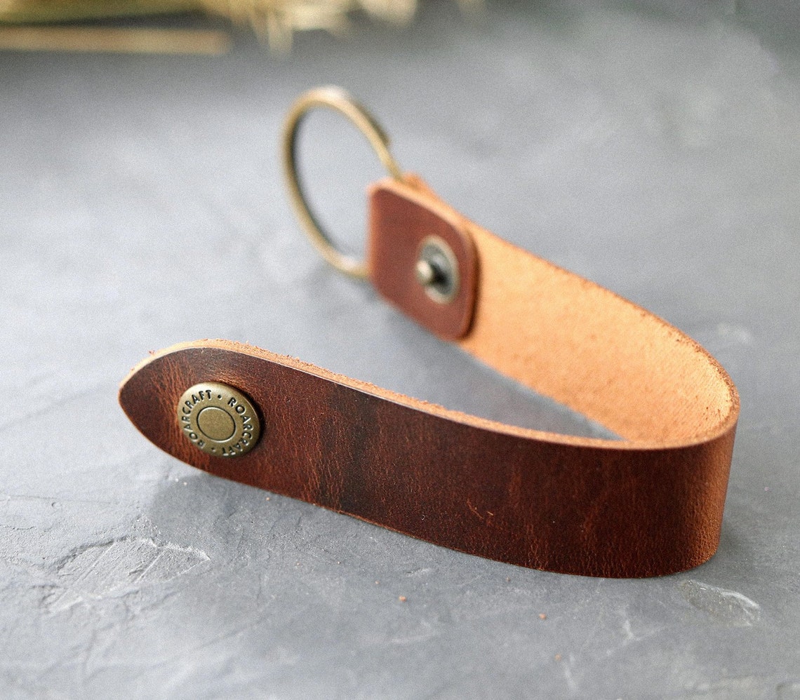 Handmade Leather Key Fob Gift Ideas Key Ring Personalized - Etsy