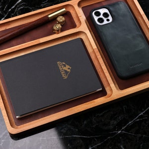 Personalized EDC Tray / Office Desk Organizer / Wooden Valet Tray ...