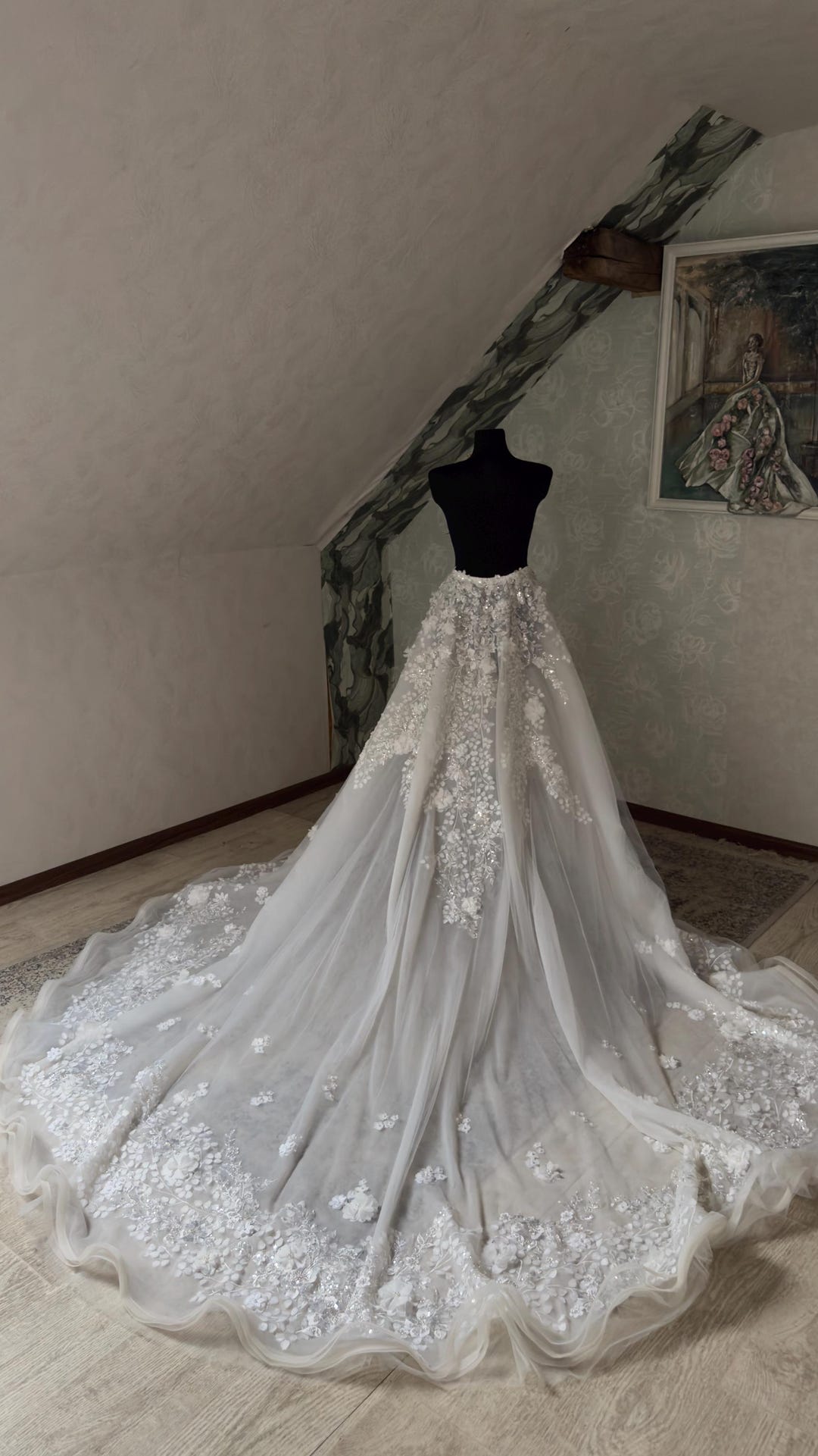 Unique Separate Wedding Dress Train Part. - Etsy