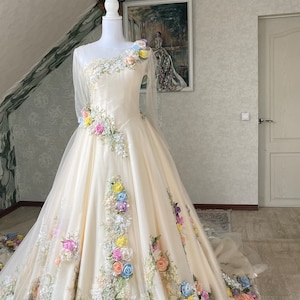 Princess Fairytale Rose Dress Inga Ezergale Design - Etsy