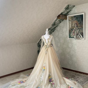 Princess Fairytale Rose Dress Inga Ezergale Design - Etsy