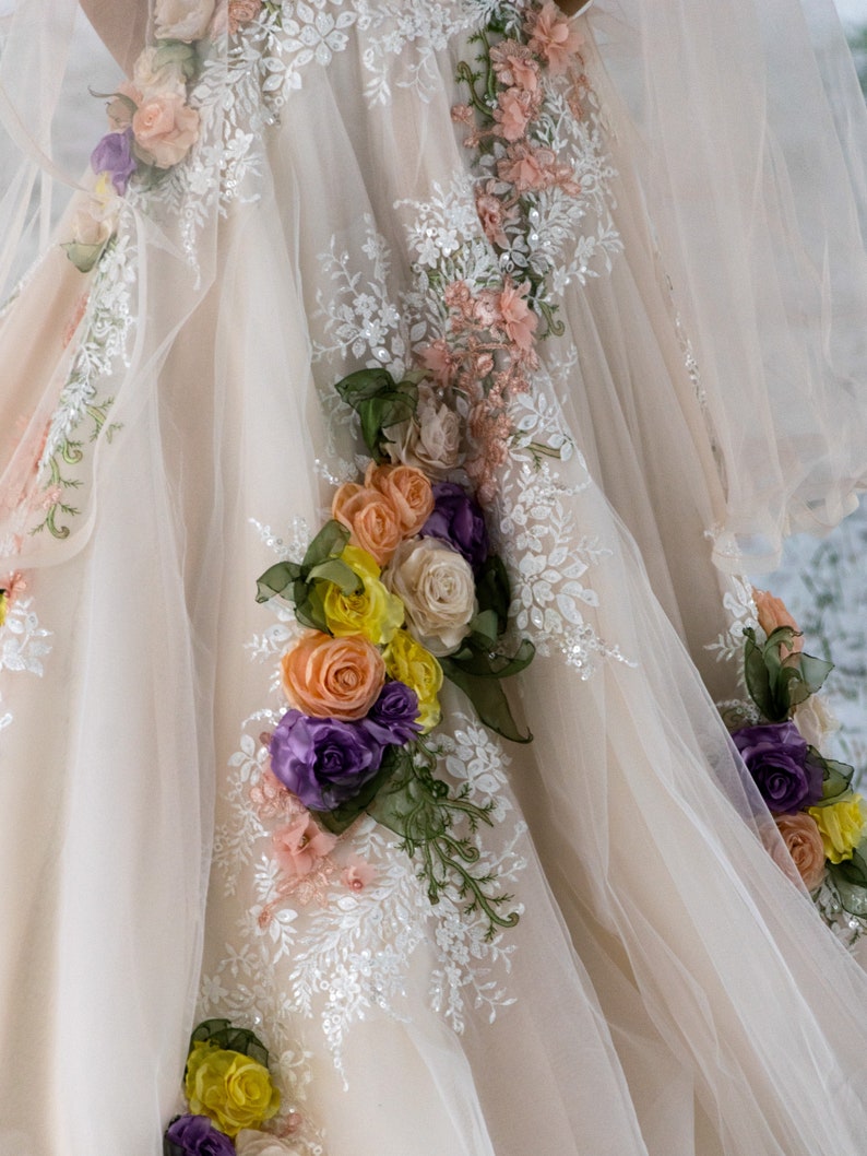 Fairytale Wedding Dress Inga Ezergale Design Rose Collection - Etsy