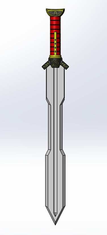 3D Model of Kili's Sword From the Hobbit Sword of Kili - Etsy