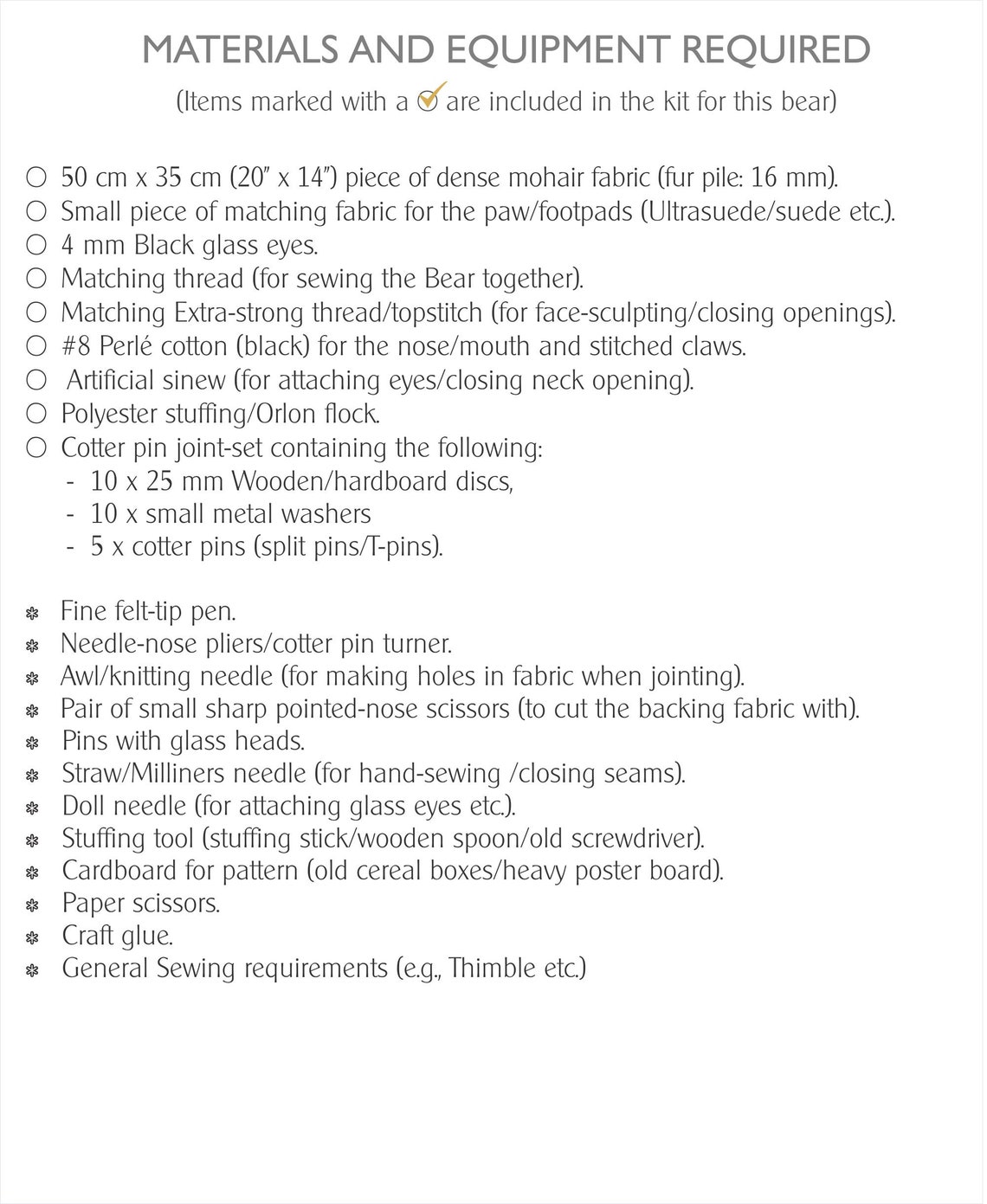 LANKY LUKE — PDF Pattern for 27 Cm (10 3/5 ") Fully Jointed Teddy Bear ...