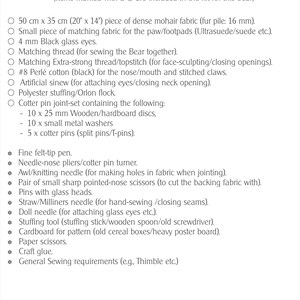 LANKY LUKE — PDF Pattern for 27 Cm (10 3/5 ") Fully Jointed Teddy Bear ...