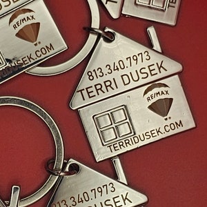 House Key Chain - Metal (use This for 5 or Less) - Etsy