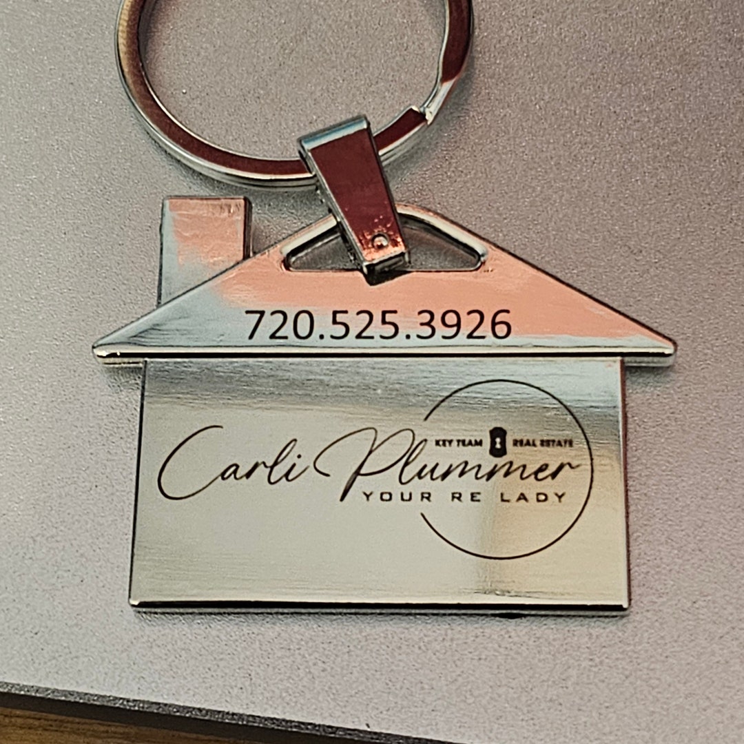 House Key Chain - Large - Metal (less Than 6) - Etsy