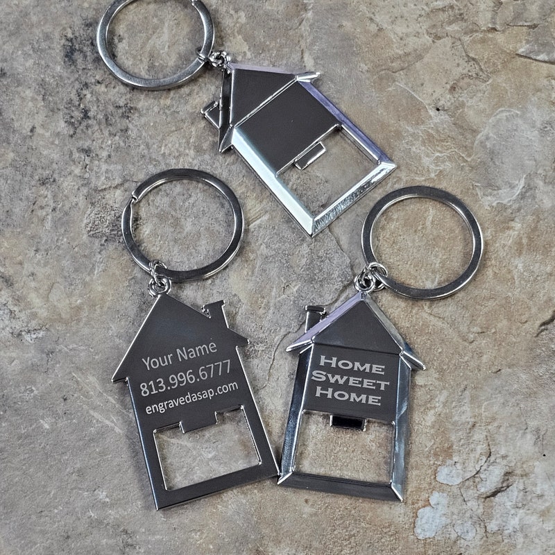 House Shaped Keychain Custom - Etsy