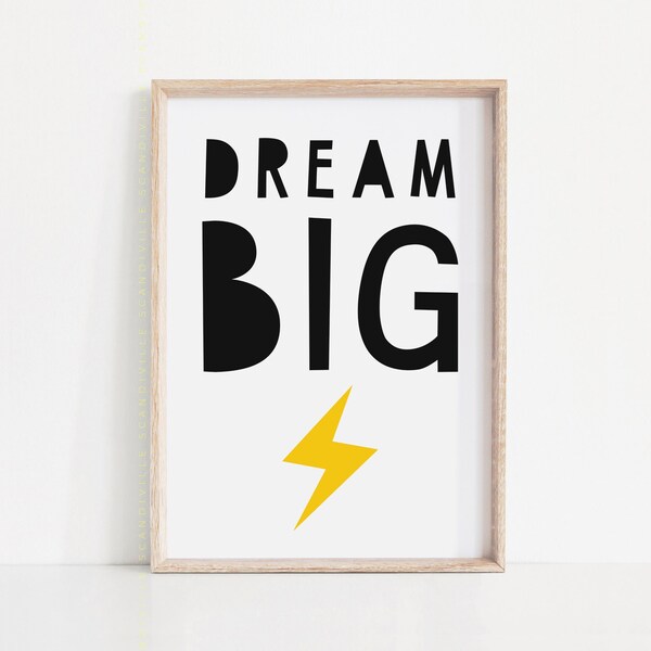 Dream Big Poster - Etsy