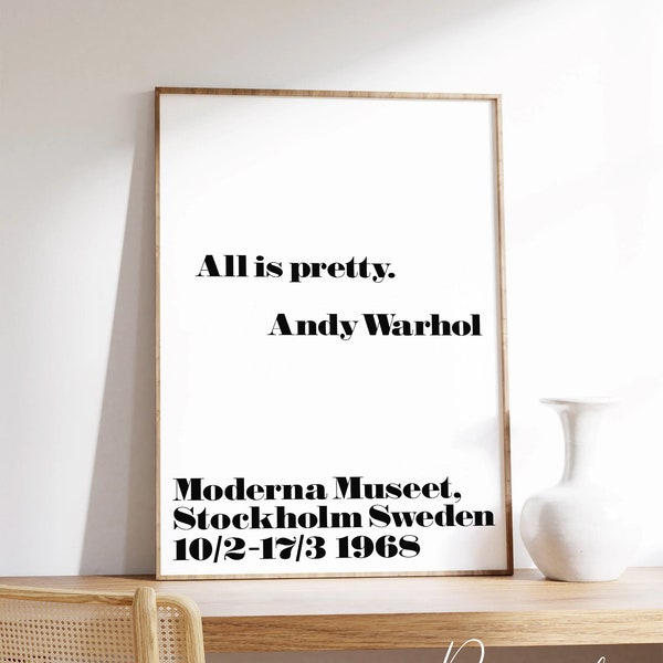 Warhol All is Pretty - Etsy