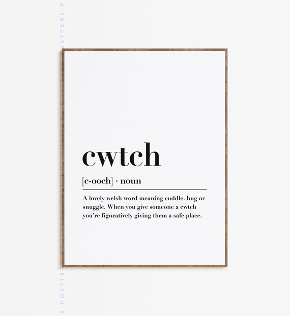 Cwtch Definition Print Nordic Print Digital Download Printable Wall Art ...