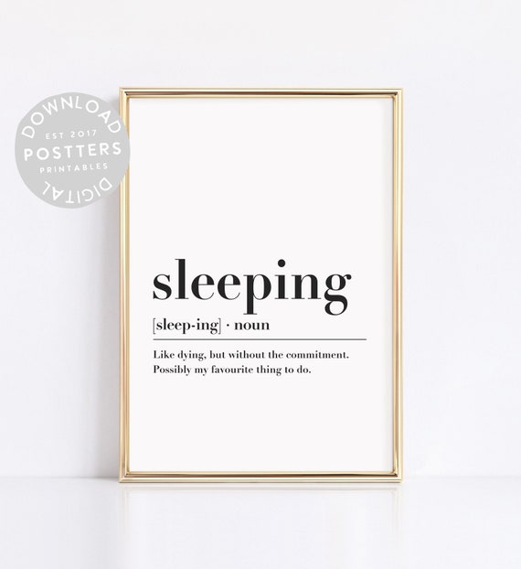 bedroom decor sleeping print bedroom prints quote print bedroom wall ...