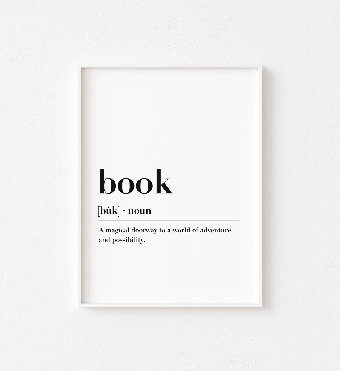Book Definition Print Book Print Book Lovers Gift Book Art - Etsy