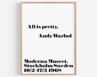 Warhol All is Pretty - Etsy