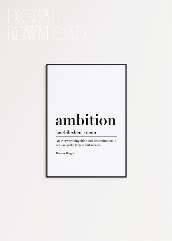 Ambition Poster