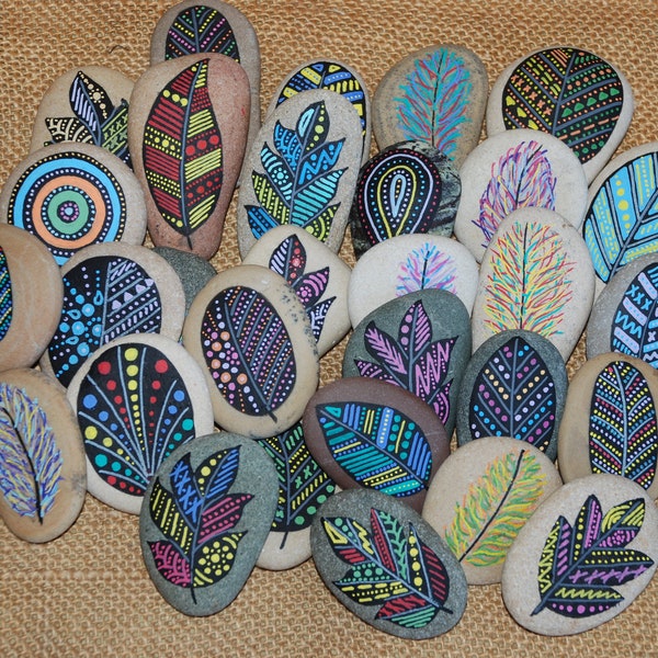 Hand Painted Rock - Etsy