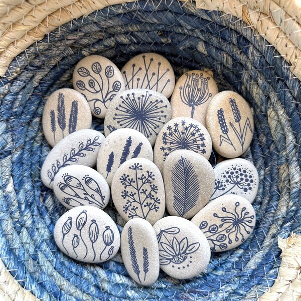 Painted Pebbles - Etsy