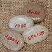 Set of 4 Pebbles Inspiration Motivation Message Wish - Etsy