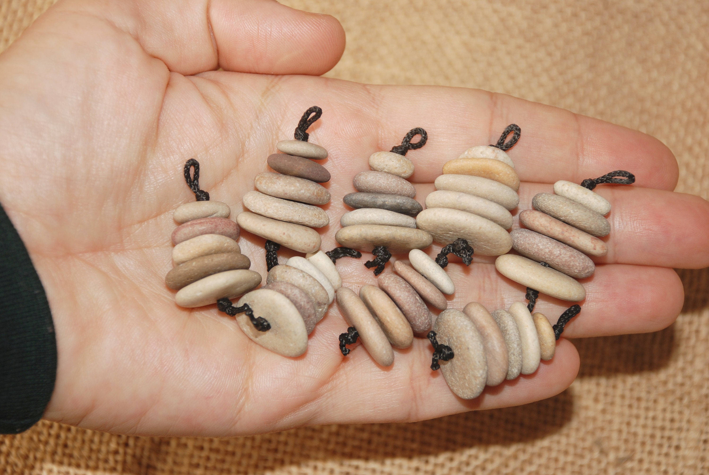 Sea Pebble Zen Cairn Pendant Natural Beach Pebble Trinket - Etsy