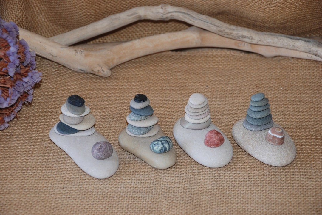 Small Sea Stones Zen Meditation Yoga Stones Stackable Rocks Cairn ...