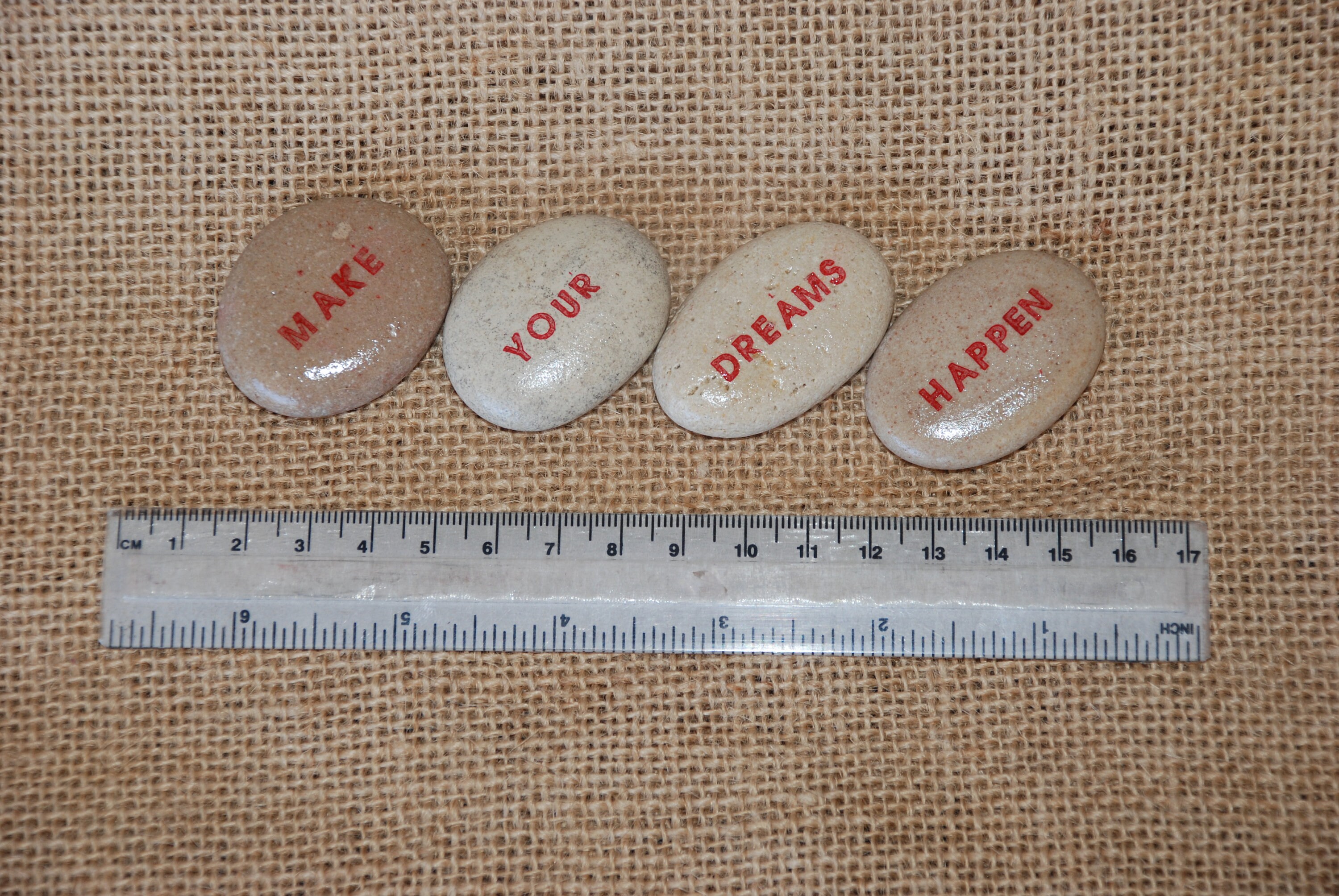 Set of 4 Pebbles Inspiration Motivation Message Wish | Etsy