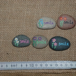 Smile Stone Inspiration Motivation Message Wish Word - Etsy