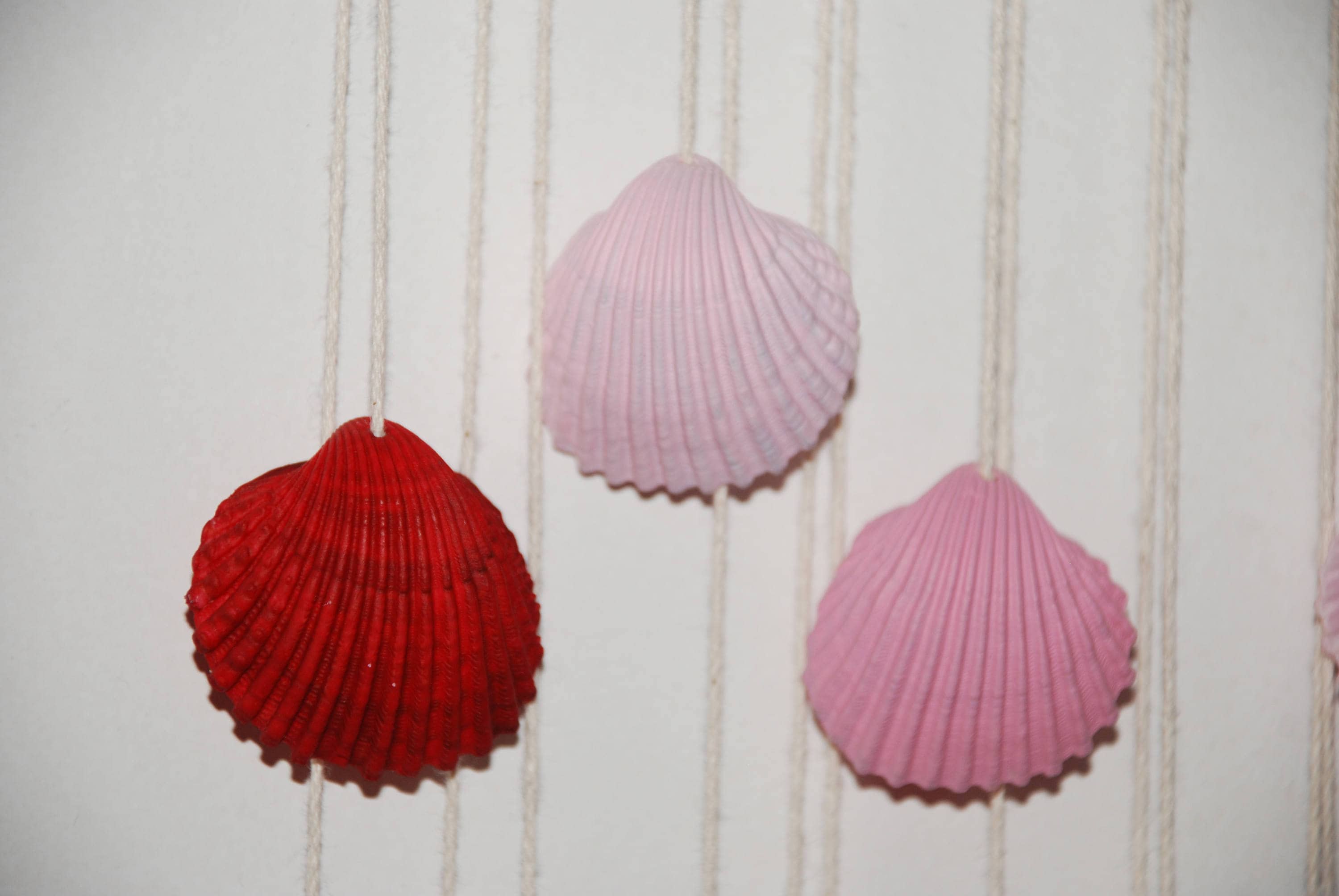 Painted Sea Shells Mobile cyprus Handmade Hanging Wall - Etsy