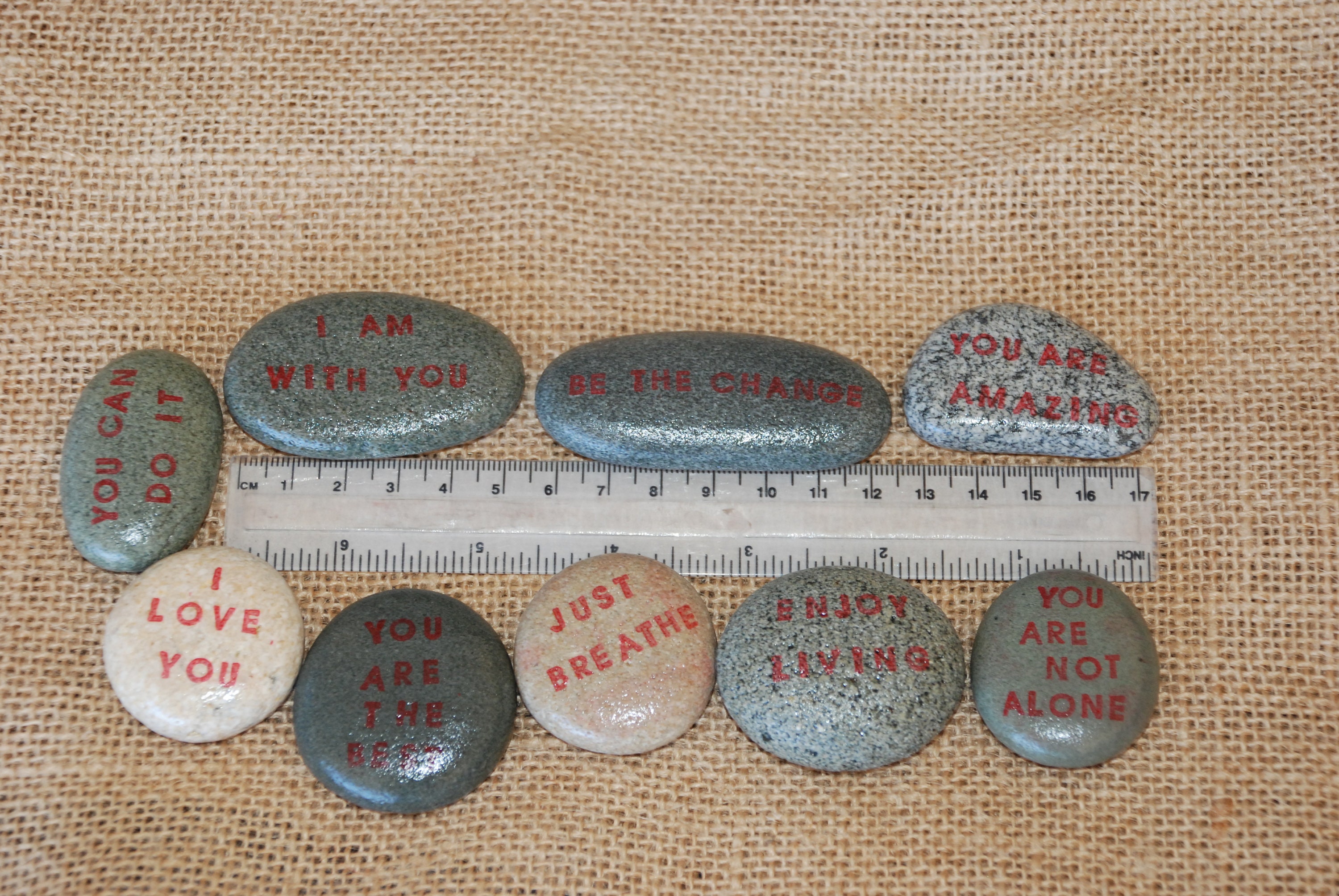 Inspiration Motivation Message Wish Word Pocket Stones | Etsy