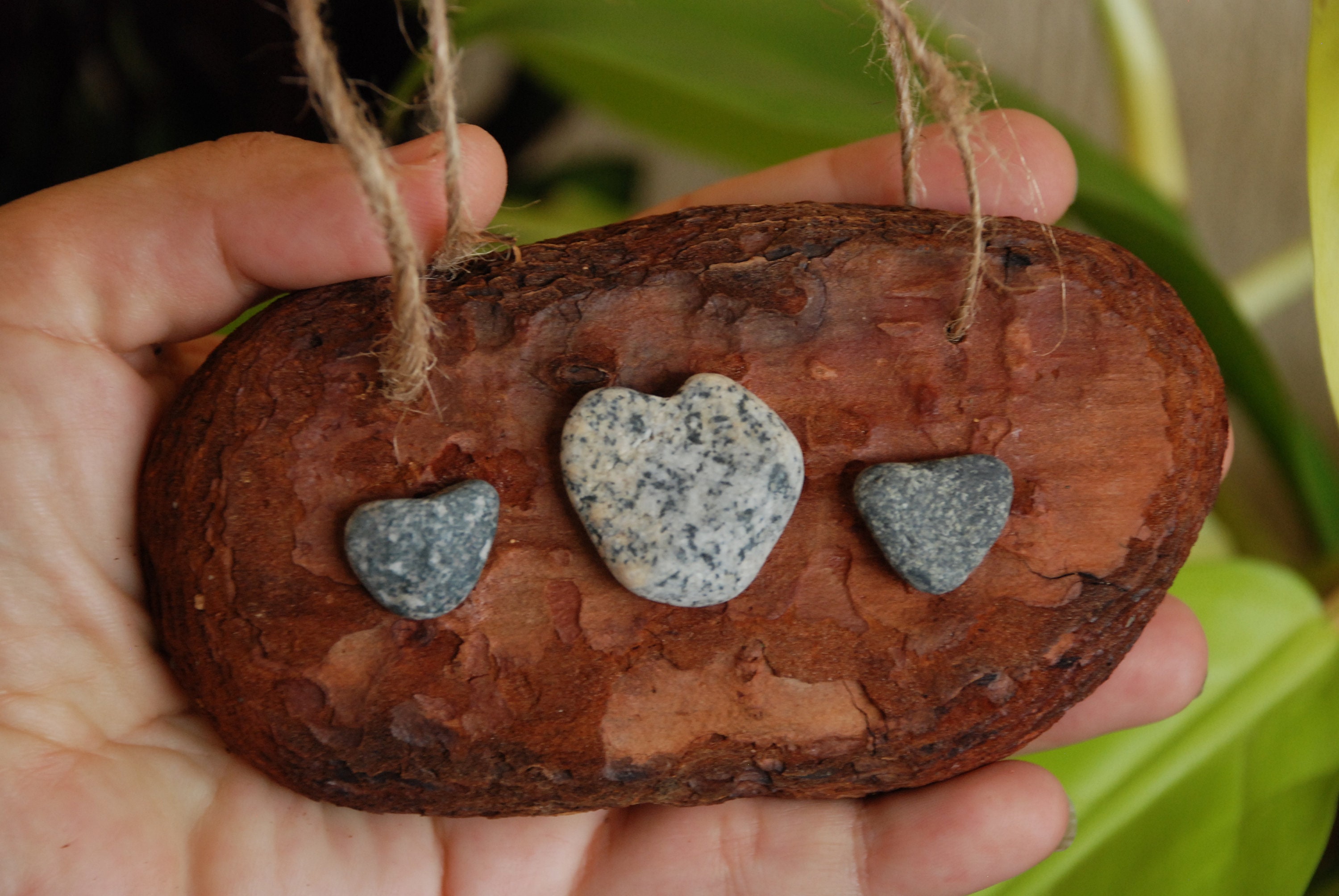 Driftwood Heart Stone Wall Hanging From Cyprus Handmade Wall - Etsy
