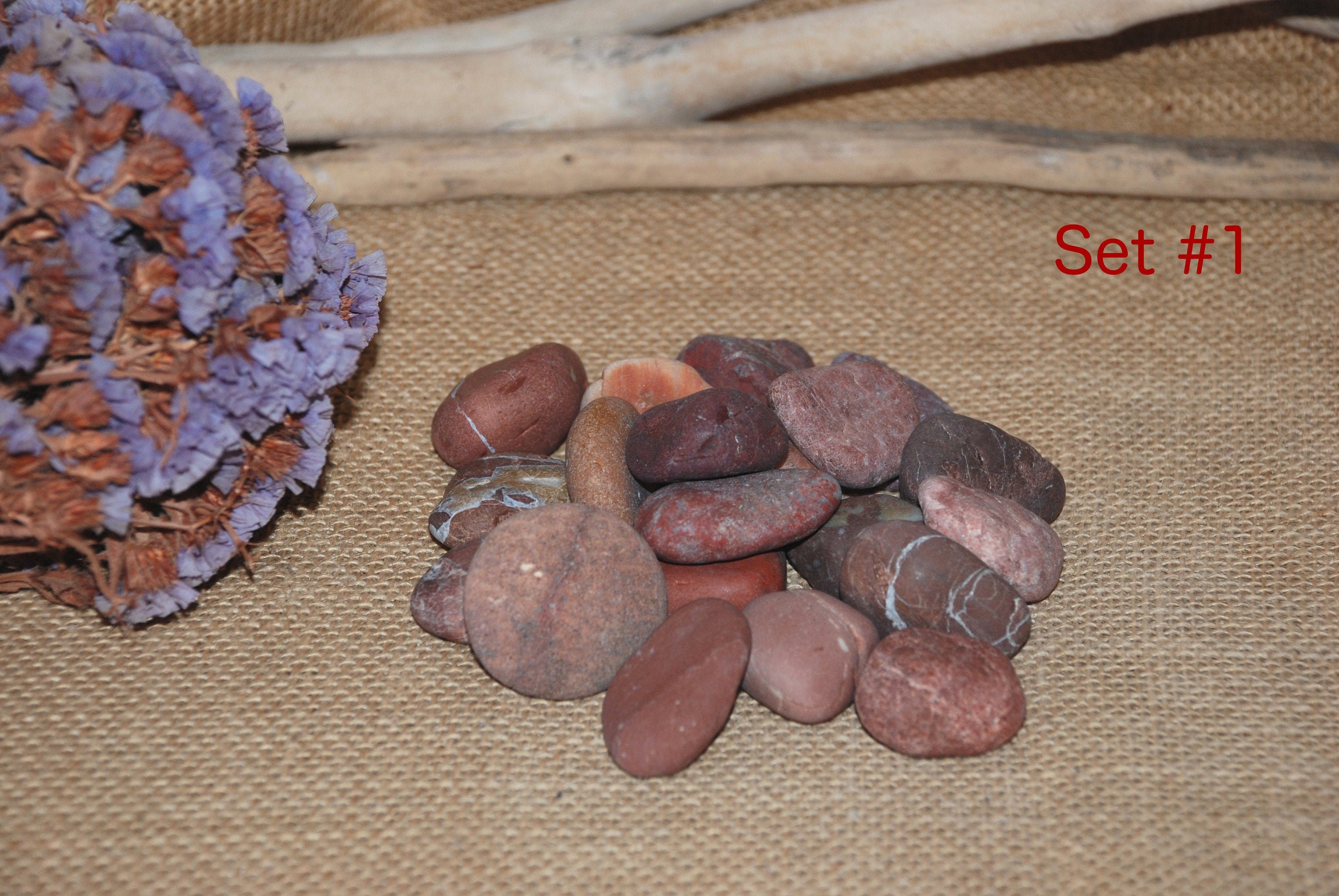Red Cyprus Stones For Decor sea pebbles table potpourri | Etsy