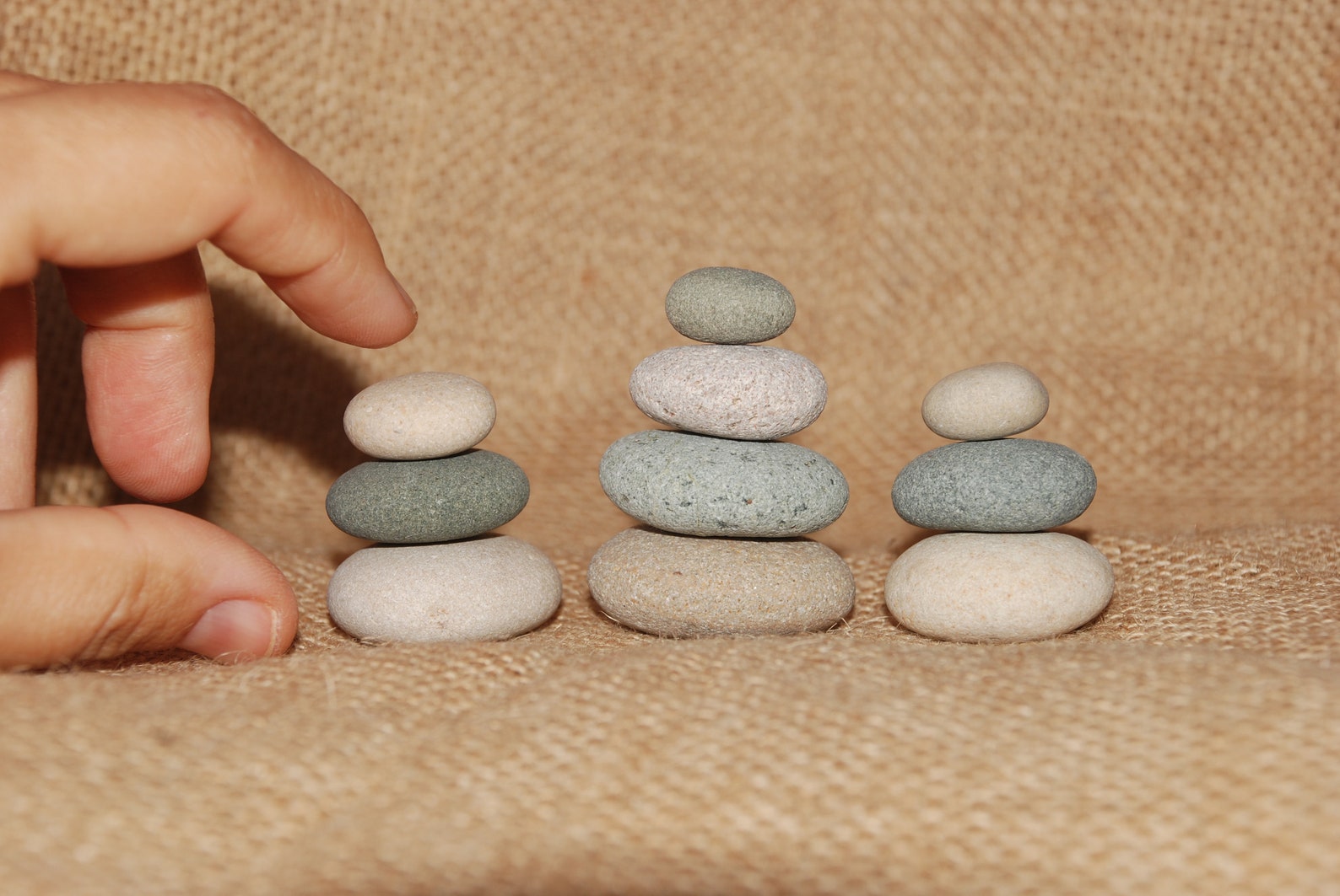 10 Small Sea Stones Zen Meditation Yoga Stones Stackable | Etsy