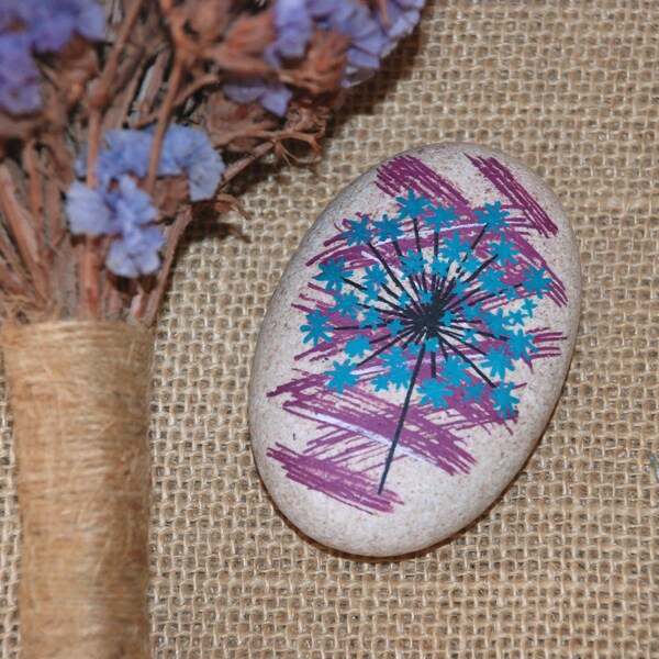 Painted Rocks Dandelion - Etsy