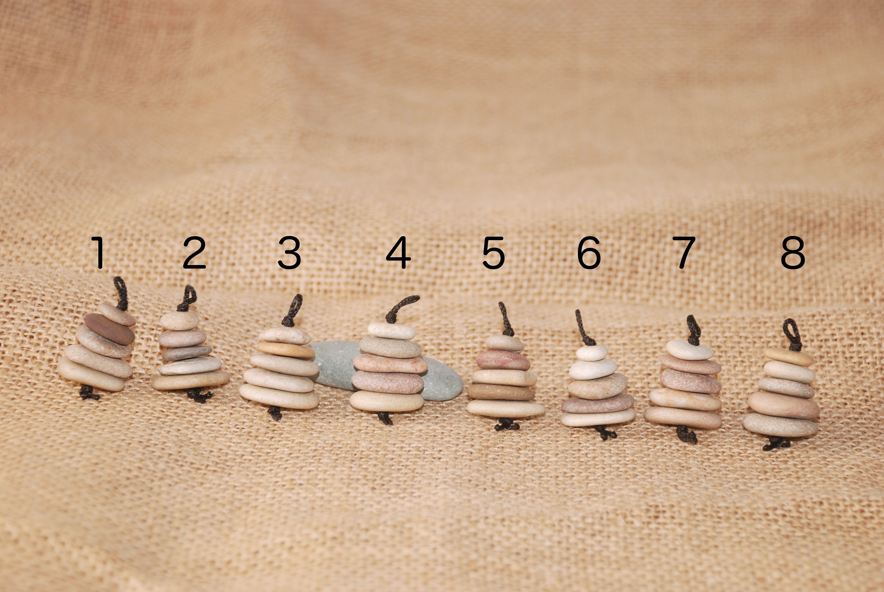 Sea Pebble Zen Cairn Pendant Natural Beach Pebble Trinket - Etsy