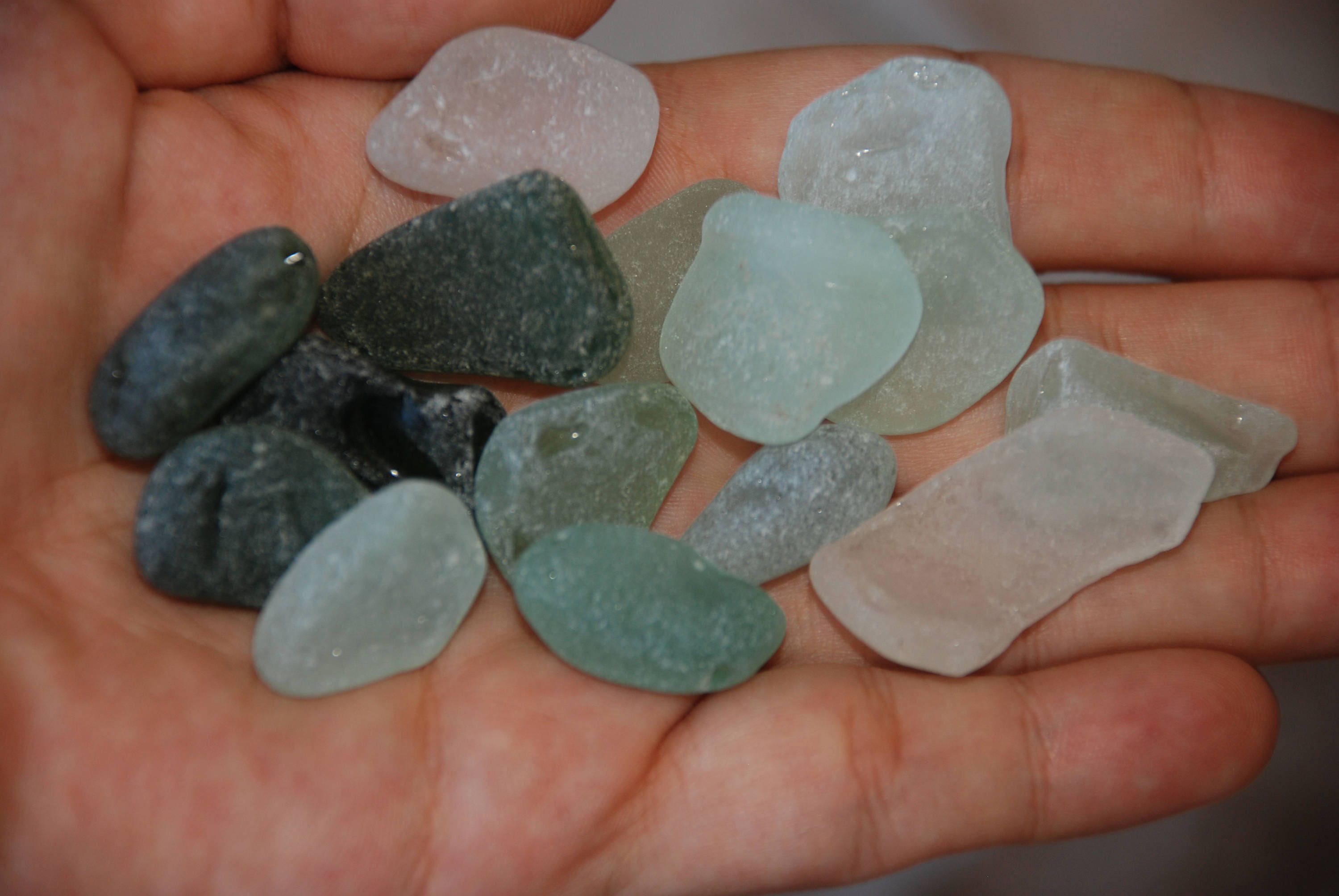 Sea Glass 15 Pieces 1-3 cm Beach Nautical Untreated Genuine | Etsy