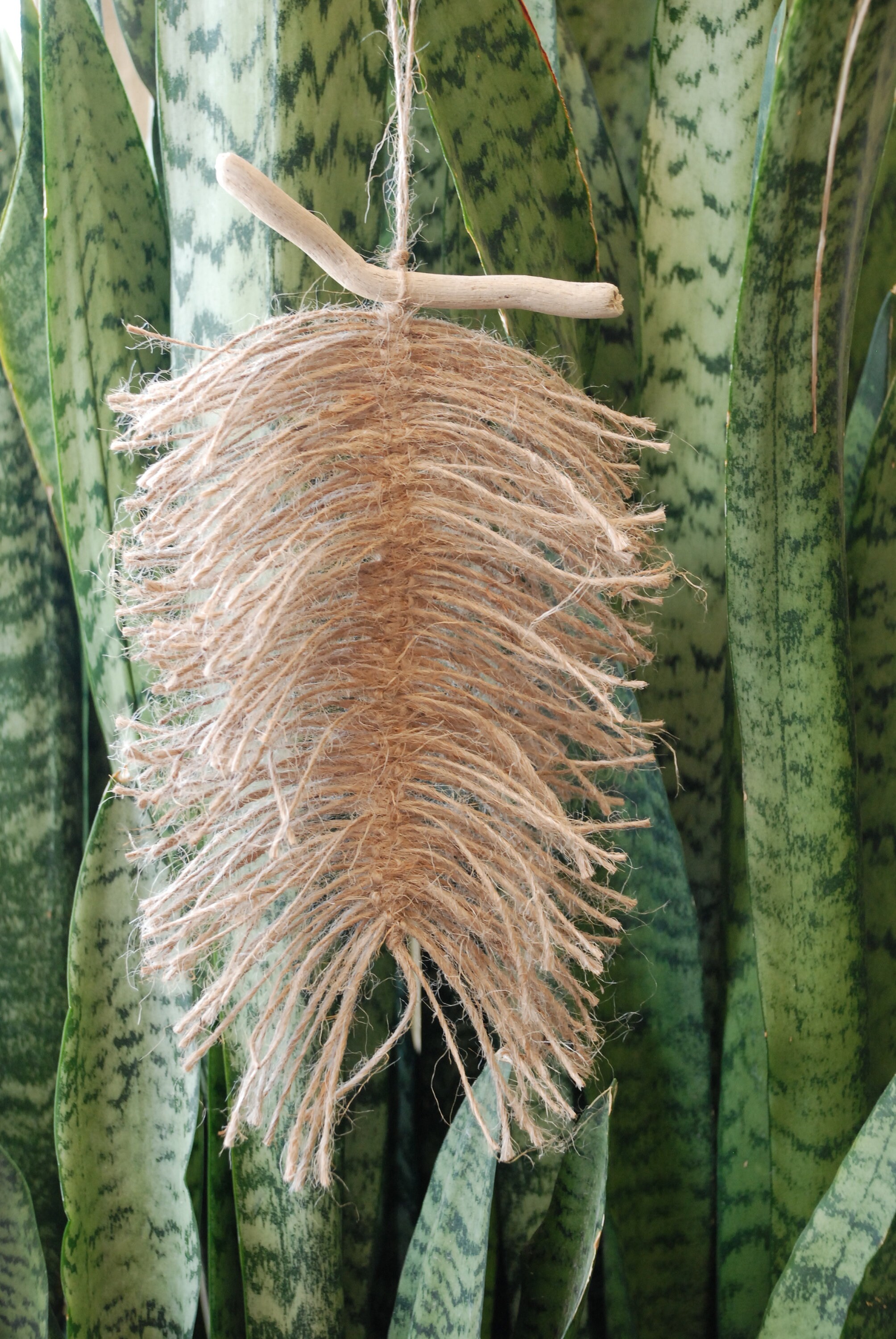 Jute Macrame Feather Macrame Wall Hanging Macrame Boho - Etsy