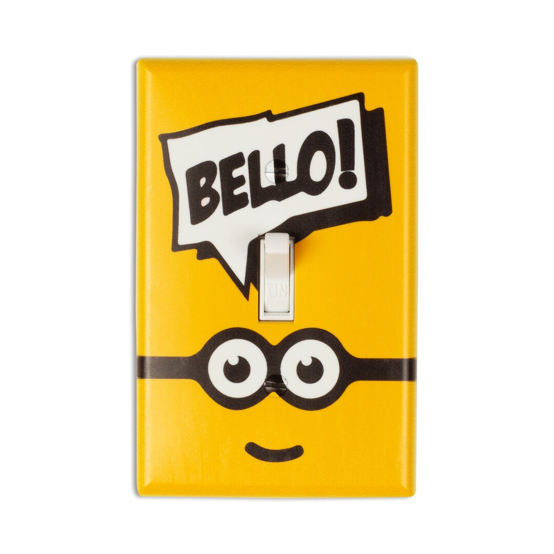 Minions Bello Light Switch Cover - Printed Wall Plate Room Decor - Etsy