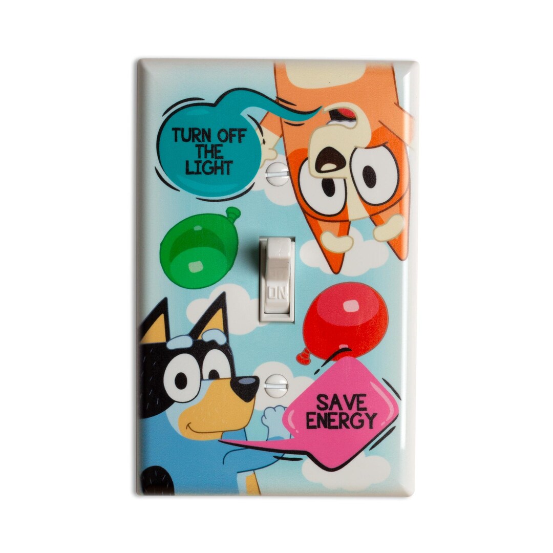 Bluey Light Switch Cover - Craft Printed Wall Plate Room Decor ...