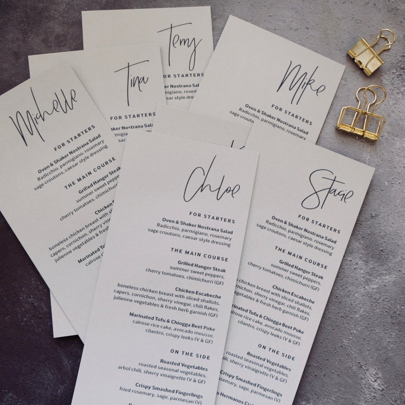 Wedding Menus Place Cards Personalised Wedding Menu | Etsy Australia Wedding Menus Place Cards Personalised Wedding Menu | Etsy Australia