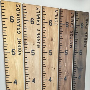 Hand Routed Knotty Pine Growth Chart Ruler - Kids Height Chart ...