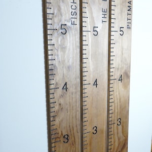 Hand Routed Solid Wood Growth Chart Ruler - Select Pine Board Version ...