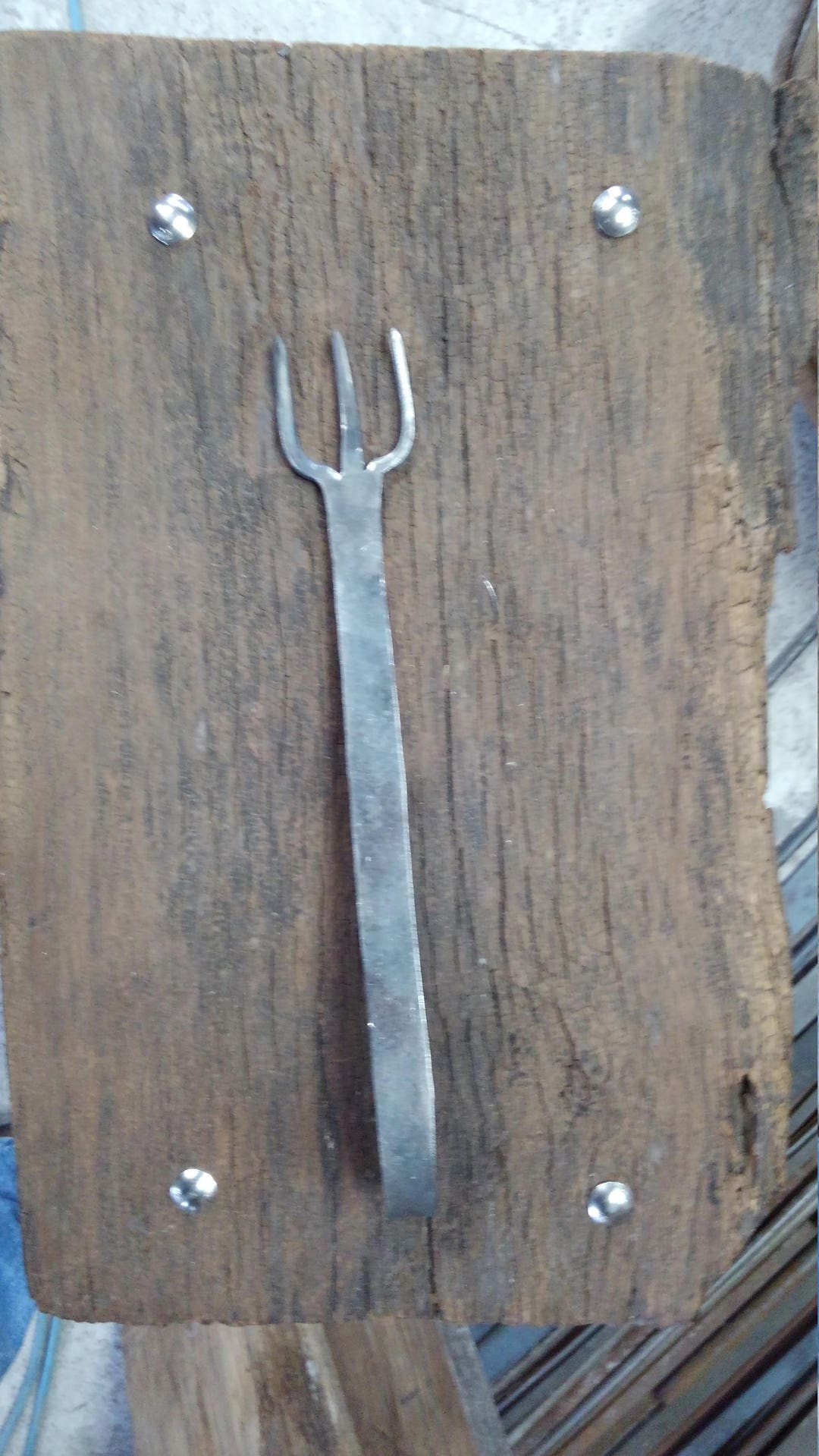 Fork Hand Forged Trident Blacksmith Made Heavy Duty - Etsy
