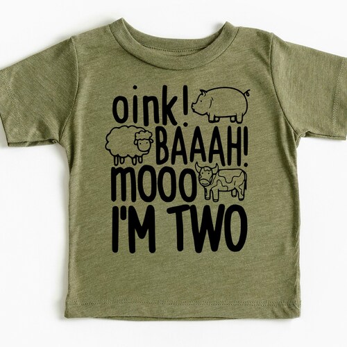 Moo Moo I'm Two Birthday Shirt Second Birthday Shirt - Etsy