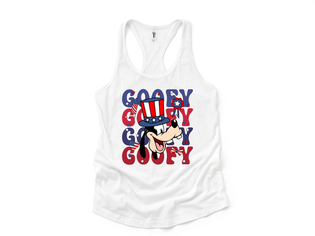 Goofy Tank Top for Disney, 4th of July Disney Tank Top, Tank Tops for ...