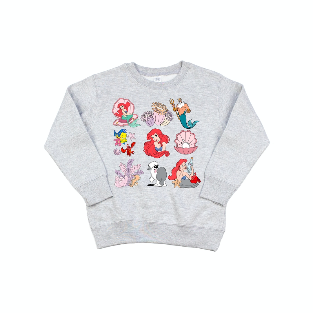 Little Mermaid for Toddler Girl Disney Sweatshirt for Disneyland Shirt ...