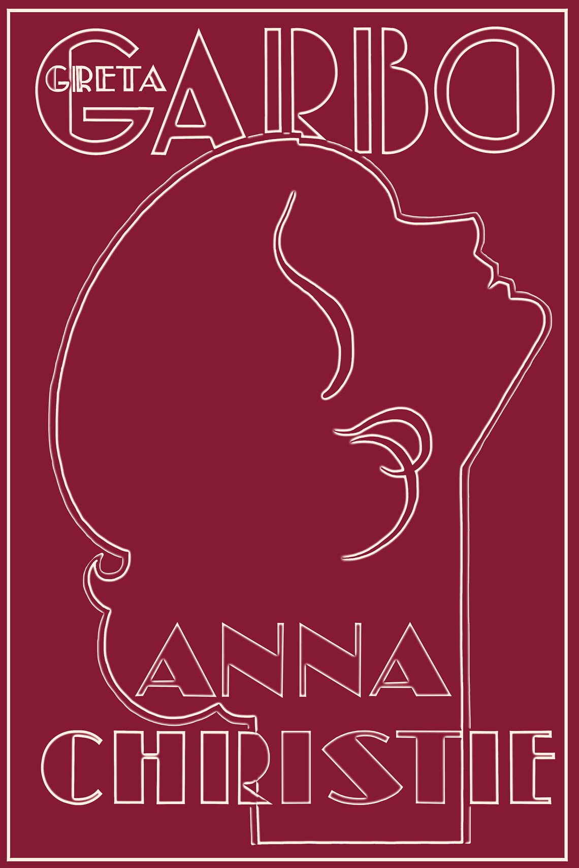 Great Garbo Poster - Derived From a Swedish Film Poster for Her First ...