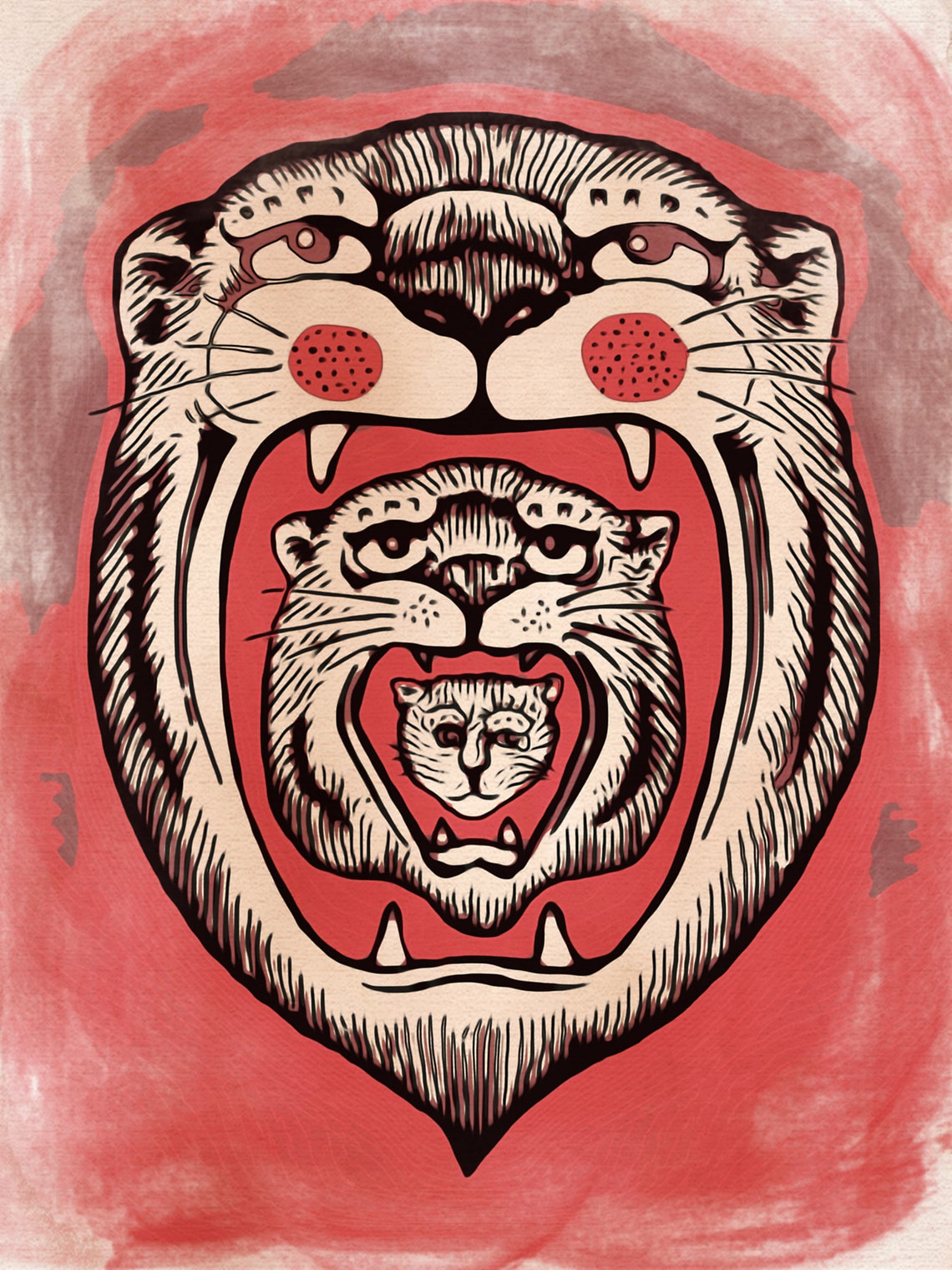 Three Cool Cats - Derived From a 1920s Japanese Matchbox, This Remains ...